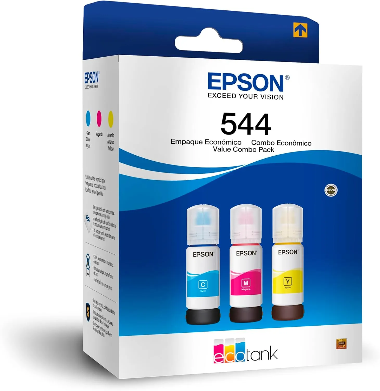 Tri Pack de Botellas de Tinta Epson T544 - Distribuidora R.G. Rivas